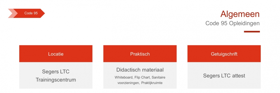 Code 95 | Segers Group| Uw partner in transport. Selectie en opleiding. CODE 95. Votre ...